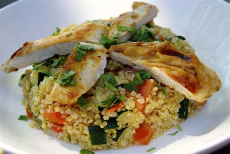 Salade de quinoa au poulet et légumes croquants La p tite cuisine de