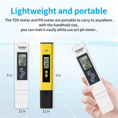 Mesure controle Testeur d eau numérique TDS 2 pièces PH numérique 0 0