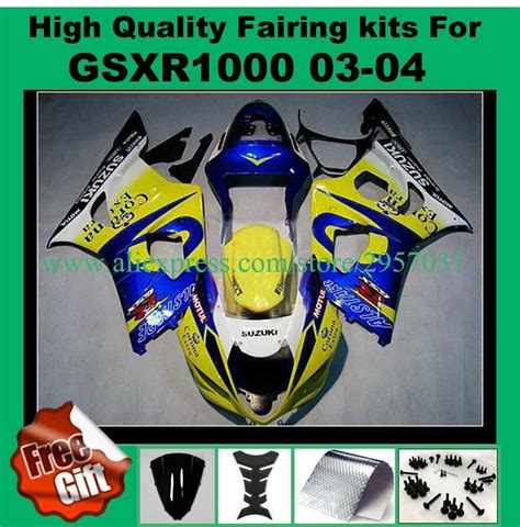 Carenados de inyección para SUZUKI K3 K4 GSXR1000 2003 2004 GSX