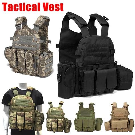 Chaleco T Ctico Molle 600D Portador De Placa Impermeable Multifuncional