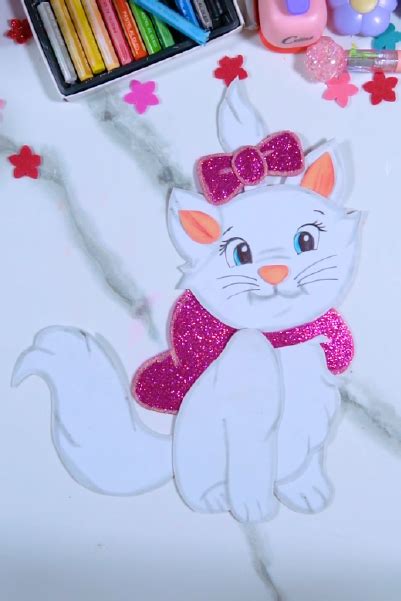 Gatita Marie De Aristogatos Con Lazo MOLDE GRATIS