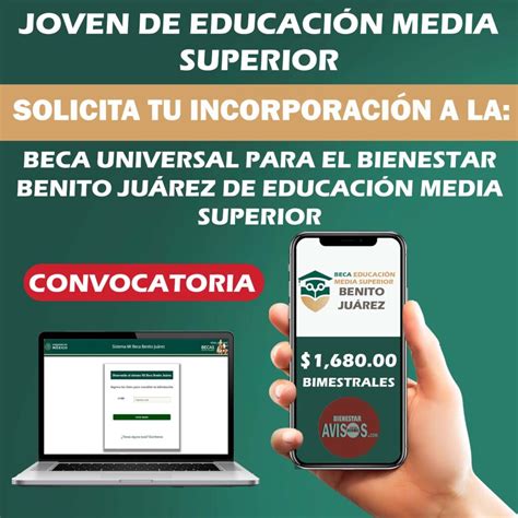 Beca Universal Para El Bienestar Benito Juárez De Educación Media