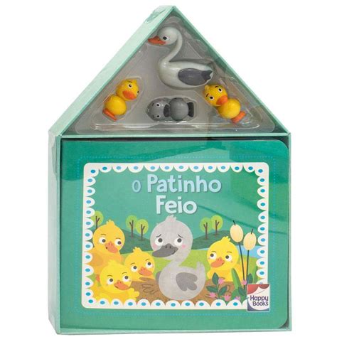 Livro Casinha De Contos O Patinho Feio Megalivros
