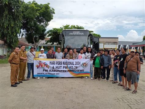 PWI Pringsewu Ikuti Puncak HPN Dan HUT PWI Di Jakarta Haluan Indonesia