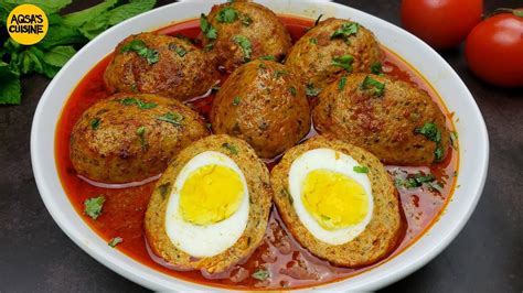 Nargisi Kofta Recipe By Aqsa S Cuisine Egg Stuffed Meatballs Curry