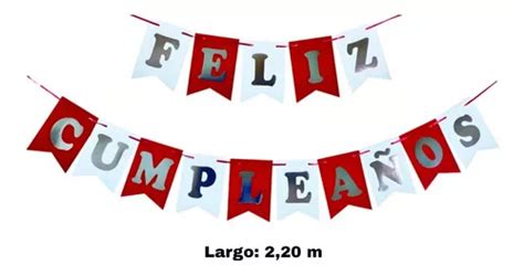 Banner de feliz aniversário do Rio estampagem MercadoLivre