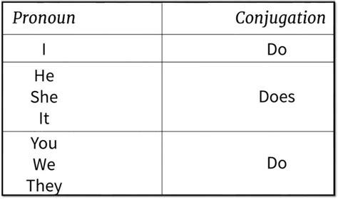 Reglas Gramaticales En El Uso Del Do Does