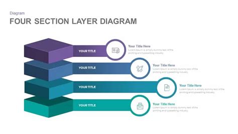 4 Section Layer Diagram PowerPoint Template And Keynote Slidebazaar
