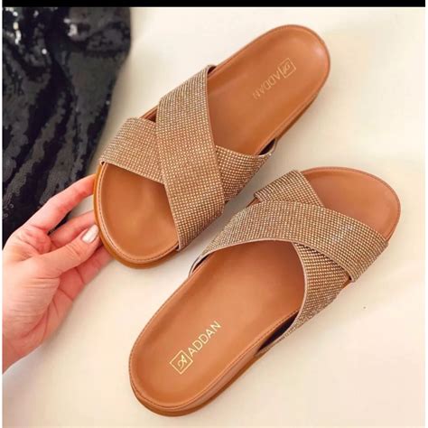 Sandália Papete Feminino Birken Gliter Feminina Chinelo Envio Full 24