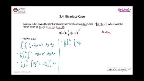 introduction to bivariate continuous random variables youtube