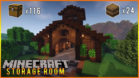 Minecraft Storage Room Tutorial How To Build Youtube