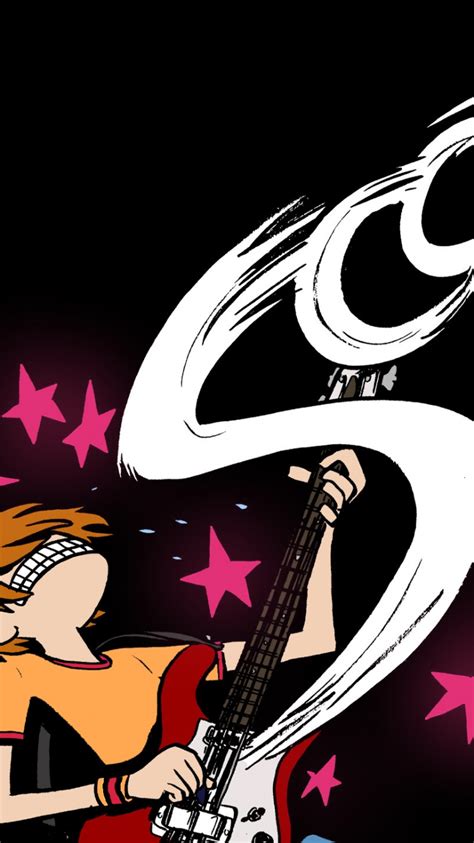 Scott Pilgrim Comic Sex Bob Omb 750x1334 Wallpaper