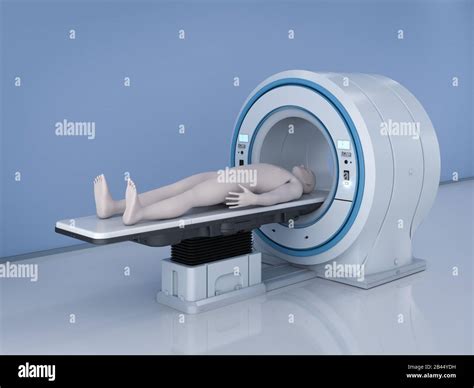 D Rendering Mri Scan Machine Or Magnetic Resonance Imaging Scan Device