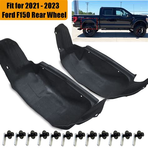Snapklik Liners Wheel Well Guard For F150 2021 2022 2023 2024