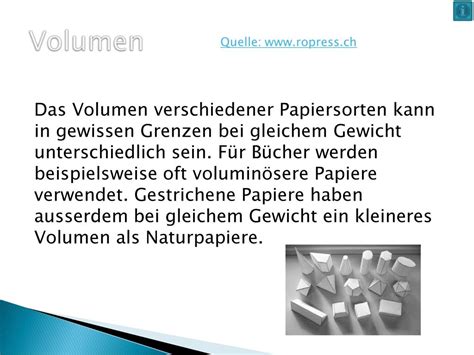 Papier Eigenschaften Ppt Herunterladen
