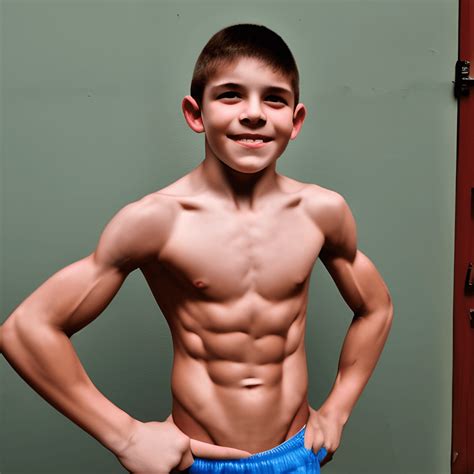 Gar On Muscl De Ans Fl Chissant Un Muscle D Fini Creative Fabrica