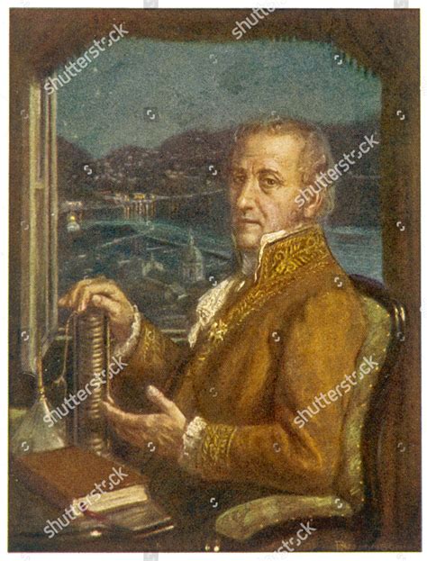 Count Alessandro Volta Italian Scientist Depicted Editorial Stock Photo