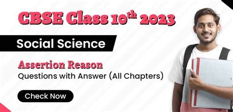 CBSE Class 10 Social Science 2023 Assertion Reason Questions With