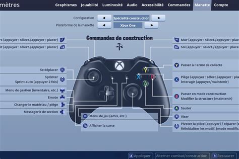 Fortnite Config Manette Construction PS4 Et Xbox ONE Breakflip