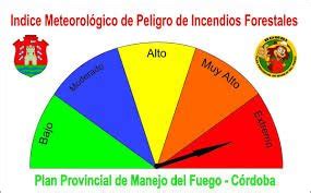 El índice de peligro de incendios forestales estará entre MUY ALTO y