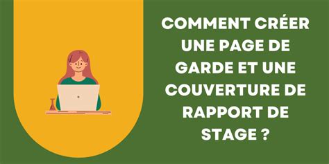 Page De Garde Et Page De Couverture De Rapport De Stage