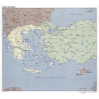 Grande Detallado Mapa Pol Tico De La Regi N Del Mar Egeo Con Carreteras