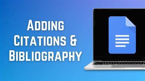 How To Add Citations And Bibliography In Google Docs Youtube