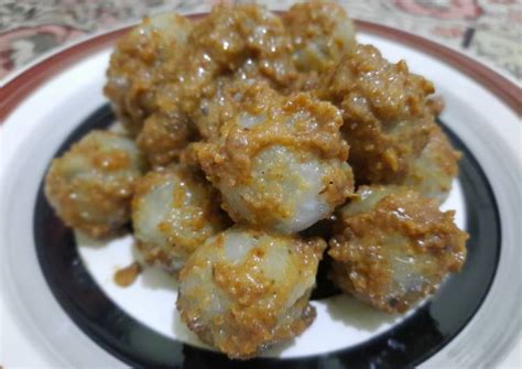 Resep Cilok Bumbu Kacang Simple By Ricecooker Ala Anak Kos Oleh Zakiyah