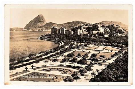 Cartáo Postal Rio de Janeiro Praça Paris Anos 40 Casa do