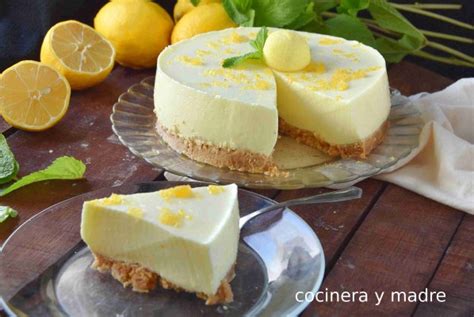 Tarta De Yogur Y Lim N Sin Horno Cocinera Y Madre