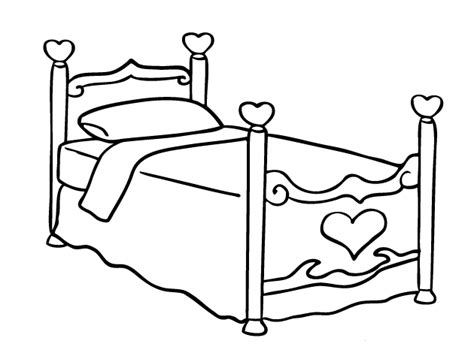 Dibujos De Cama Para Colorear E Imprimir