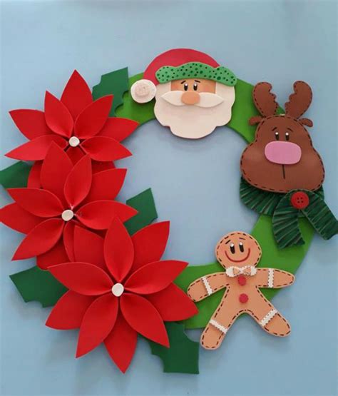 Guirlanda De Natal Em EVA Aprenda Como Fazer Modelos Simples E Lindos