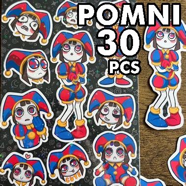 Pomni Sticker The Amazing Digital Circus Pomni Sticker Set Shopee