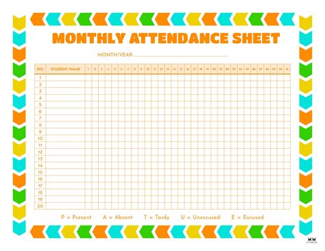 Attendance Calendar 2024 Printable Free Image To U