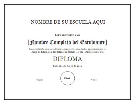 Formatos De Diplomas ParaImprimirGratis