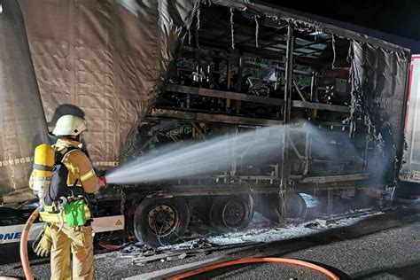A6 Bei Bad Rappenau Vollsperrung Nach Lastwagenbrand Update