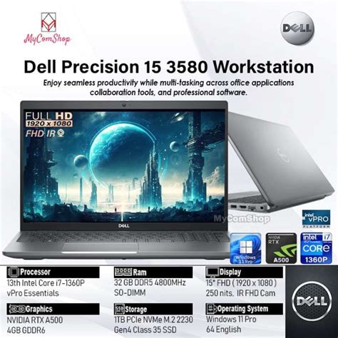 Jual Dell Precision I P Gb Ram Tb Ssd Rtx A Gb Fhd