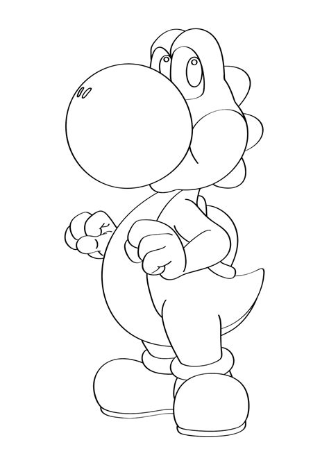 Yoshi Para Colorir