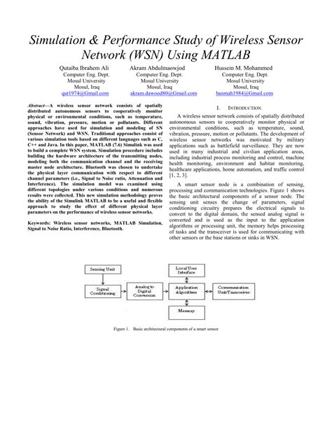 pdf simulation framework of wireless sensor network wsn using matlab simulink software