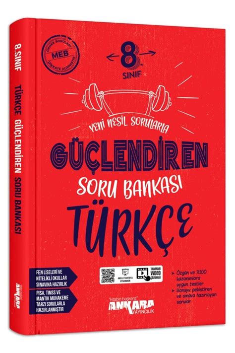 Ankara Yayıncılık 8 Sınıf Güçlendiren Türkçe Soru Bankası Ankara