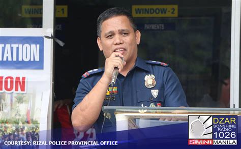 Hepe Ng Rodriguez Rizal Police Inalis Na Sa Pwesto