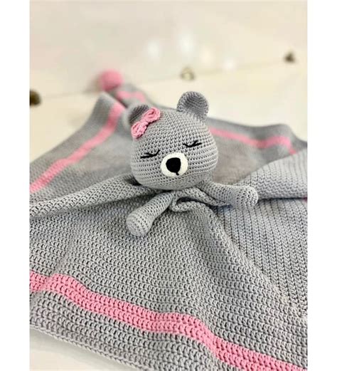 Amigurumi Uyku Battaniyesi Tatlı Ayıcık