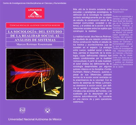 La Sociologia Del Estudio De La Realidad Social Al Analisis Centro