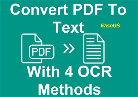 how to convert pdf image to text [simple ways] easeus