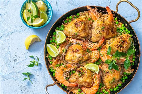Chicken And Prawn Paella Astral Chicken
