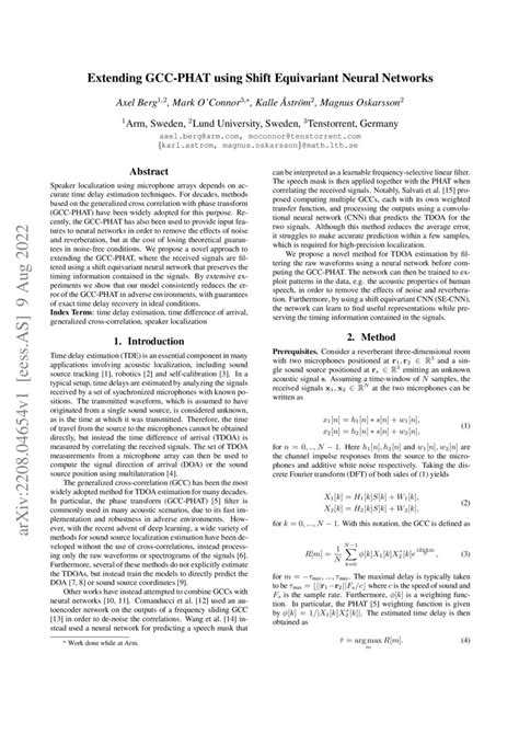 extending gcc phat using shift equivariant neural networks deepai