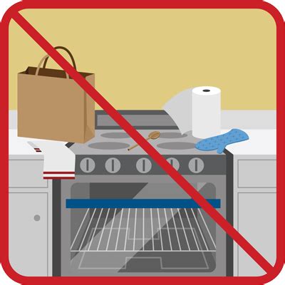 Keep Anything That Can Catch Fire Paper Towels Oven Mitts Wooden