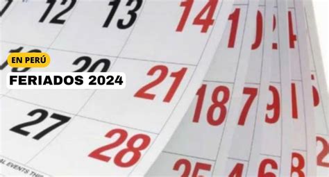 Calendario 2024 Con Feriados Peru Image To U