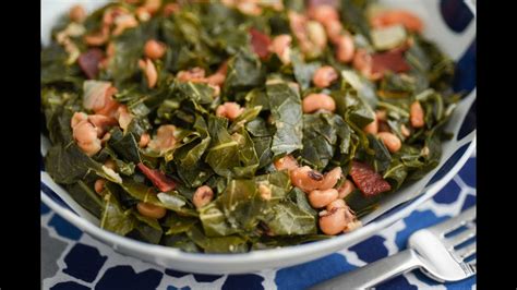 Heart Smart Collard Greens With Black Eyed Peas Recipe YouTube