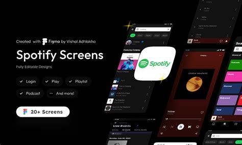 Spotify Full Ui Kit Editable Figma